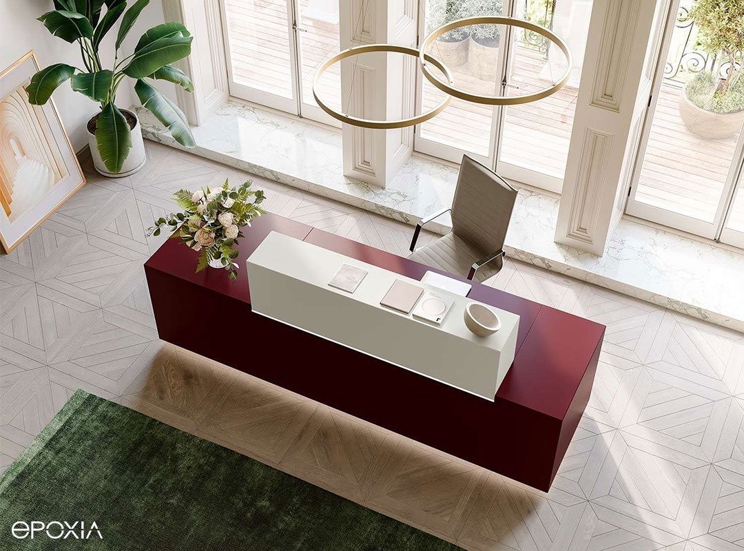 Z1 Banque d'accueil design entreprise ou hotellerie