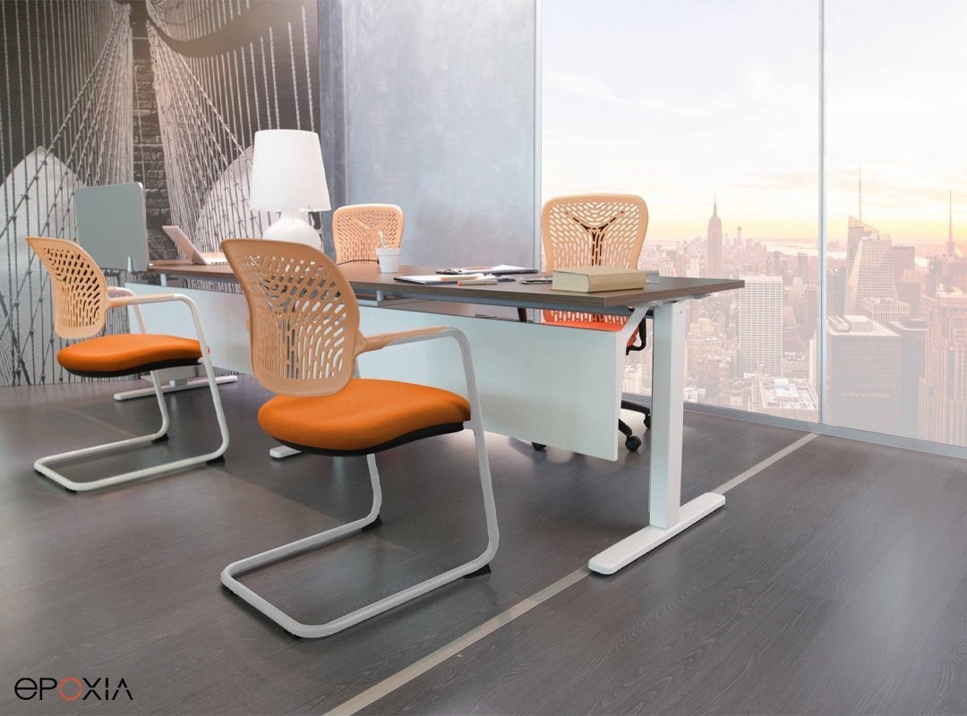 Chaise visiteur Flexa de Moving Chairs - Epoxia Mobilier