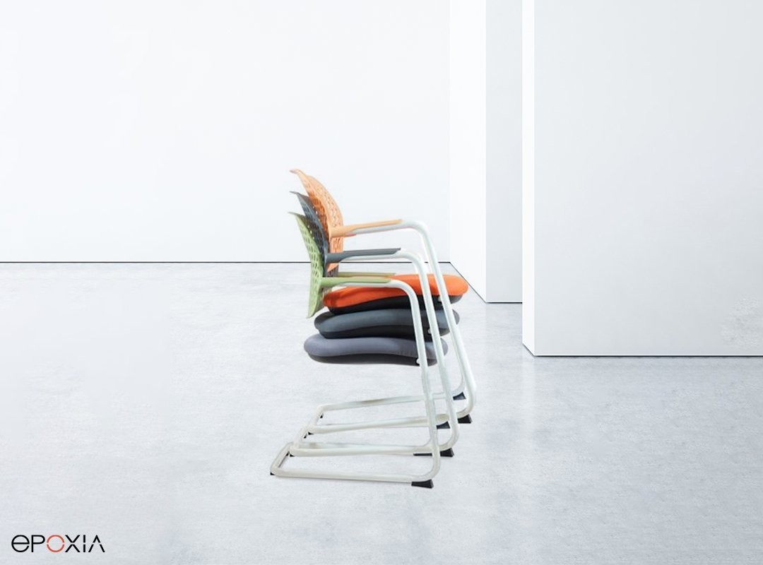 Chaise visiteur Flexa de Moving Chairs - Epoxia Mobilier
