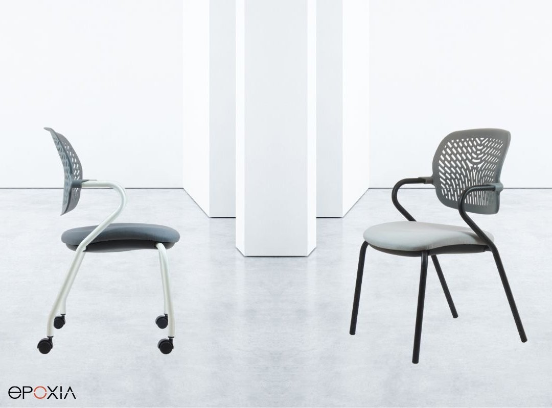 Chaise visiteur Flexa de Moving Chairs - Epoxia Mobilier