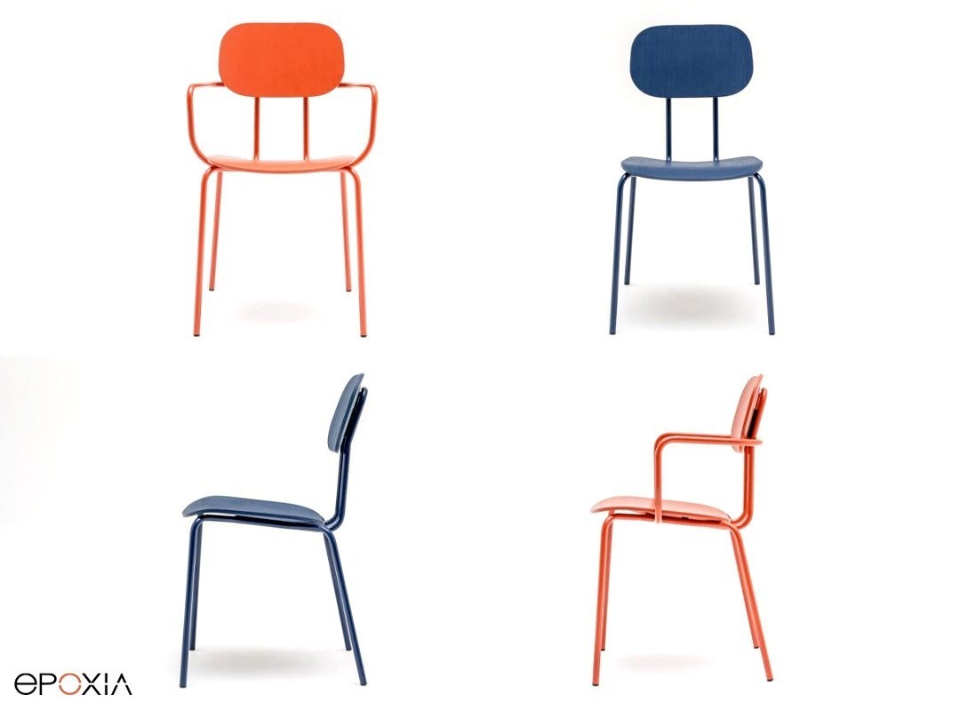 Chaises, fixes ou pivotantes New School de MDD - Epoxia Mobilier