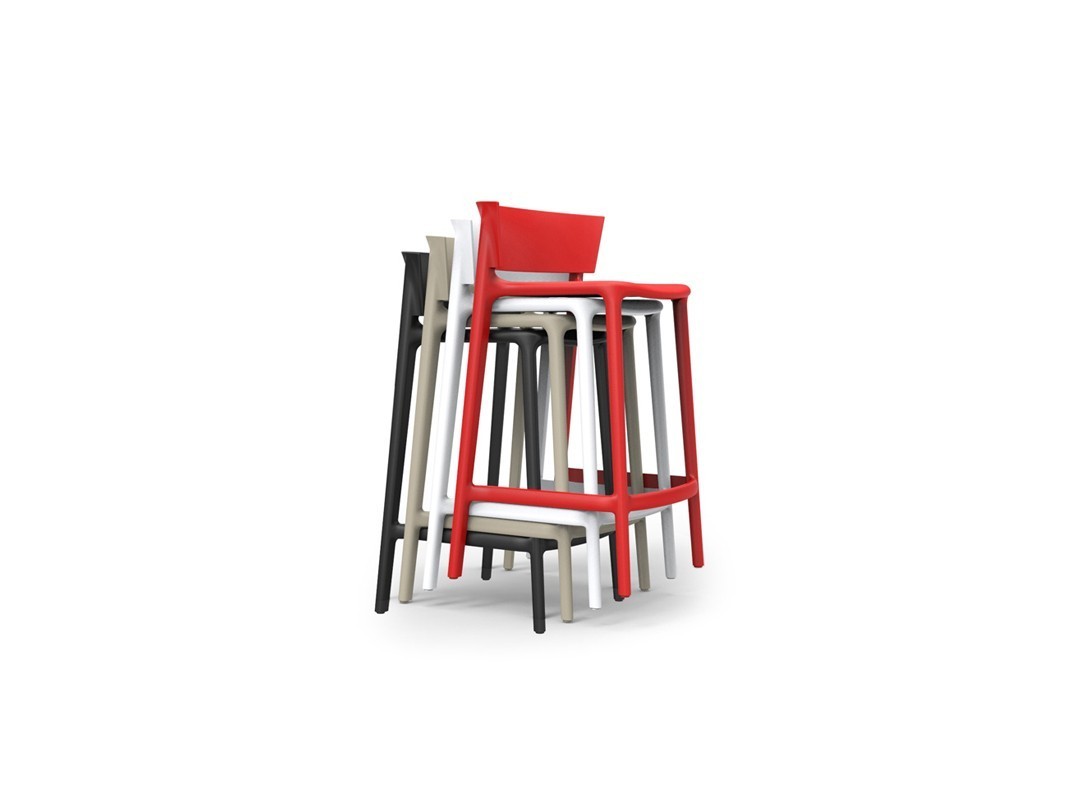 Tabouret empilable outdoor Africa par Vondom - Epoxia mobilier